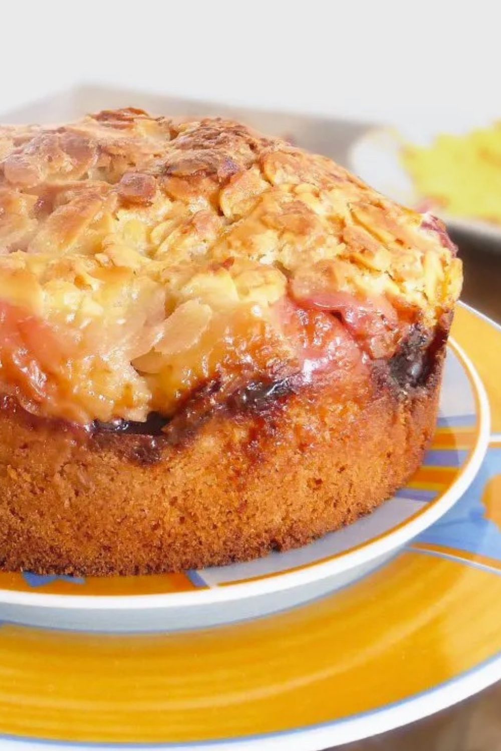 Swedish Plum Toscakaka (Tosca Cake)