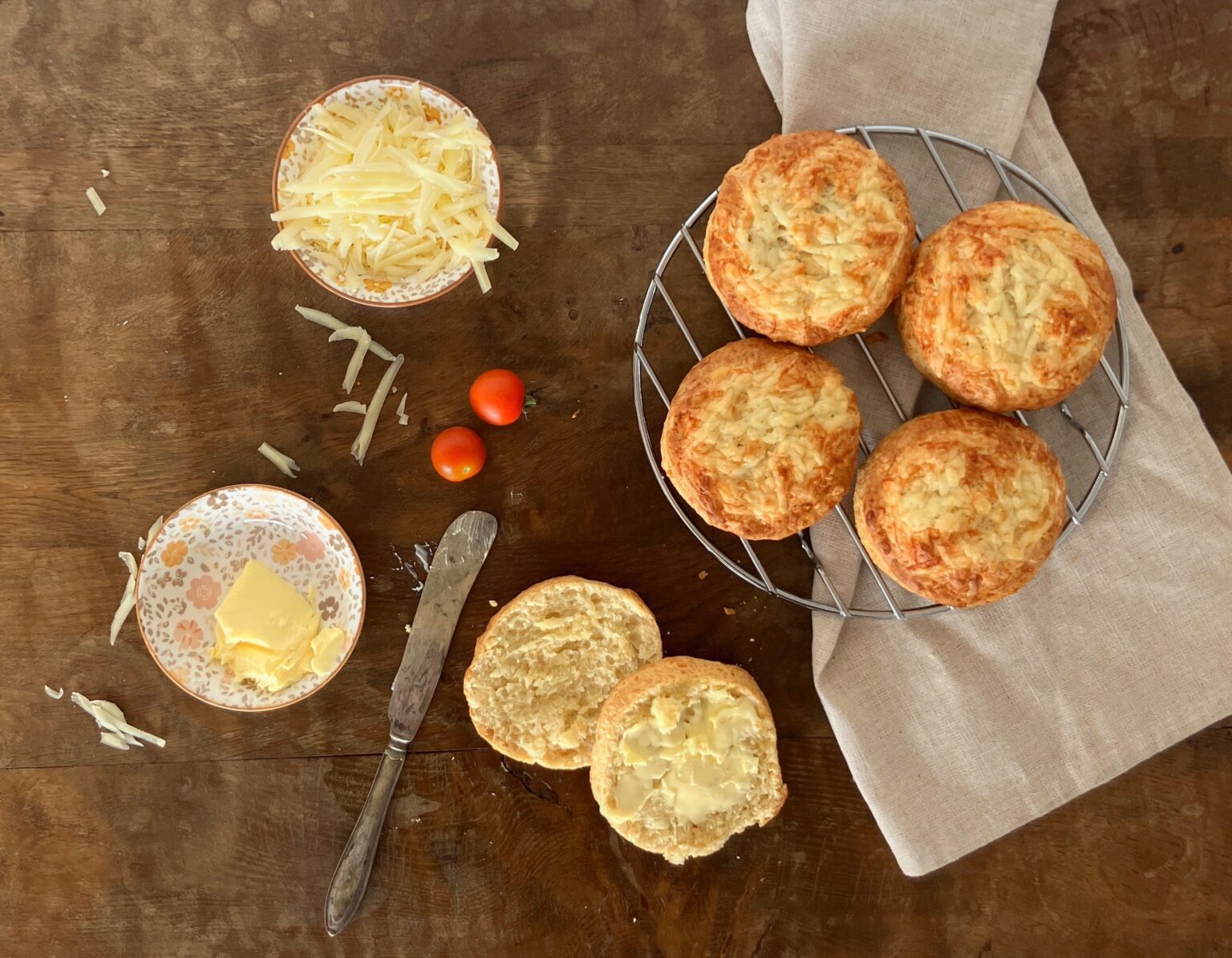Spelt Cheese Scones (and the secret to making great scones)