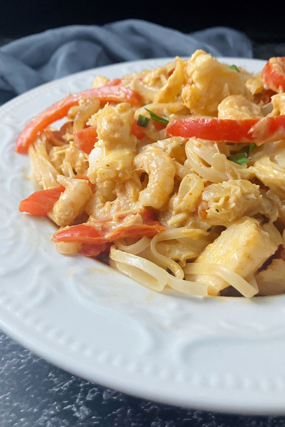 Creamy Fish and Prawn Noodles (ready in 30 minutes)